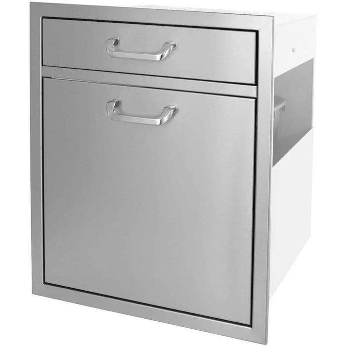 BBQ-260-TR-DR1 - PCM 260 Series 20-Inch Single Drawer & Roll-Out Trash ...